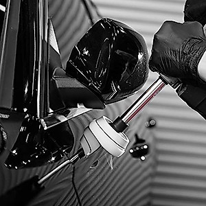 SGCB Ultra Stainless Steel Mini Rotary Extension Shaft Set of 3, Powerful Stable Performance 5/8” Thread Interconnectable 70mm, 90mm, 120mm High Hardness Polisher Buffer Backing Plate Shaft Extender