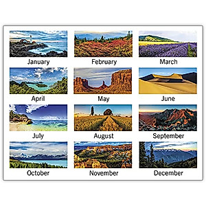 AT-A-GLANCE 2023 Monthly Desk Calendar, Desk Pad, 21-3/4" x 17", Standard, Panoramic, Landscape (89802)
