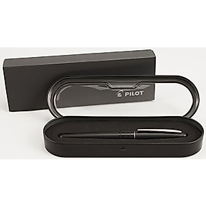 PILOT MR Animal Collection Fountain Pen in Gift Box, Matte Black Barrel with Crocodile Accent, Fine Point Stainless Steel Nib, Refillable Black Ink (91142)