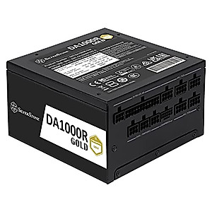 SilverStone Technology Decathlon DA1000R Gold Cybenetics Gold 1000W PCIe 5.0 Fully Modular ATX 3.0 Power Supply, SST-DA1000R-GM