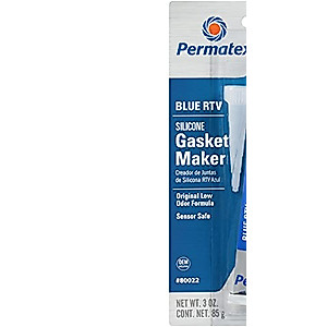 Permatex 80022 Sensor-Safe Blue RTV Silicone Gasket Maker, 3 oz. Tube