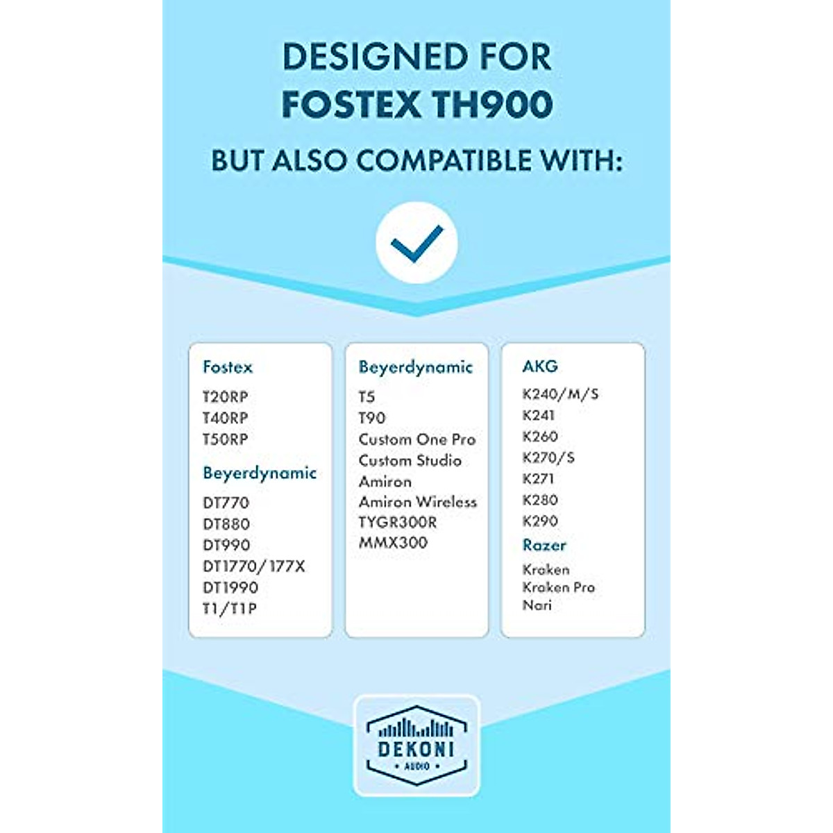 Dekoni Audio Fostex TH900 Fenestrated Sheepskin Ear Pad Set