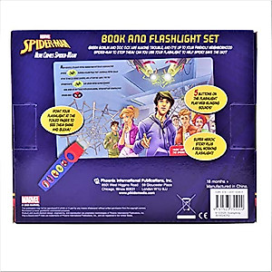 Marvel Spider-man - Pop-Up Board Book and Sound Flashlight Toy Set - PI Kids (Play-A-Sound)