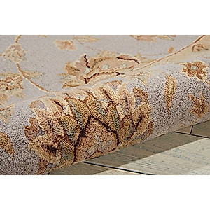 Nourison Heritage Hall Light Blue Rectangle Area Rug, 2-Feet 6-Inches by 4-Feet 2-Inches (2'6" x 4'2")