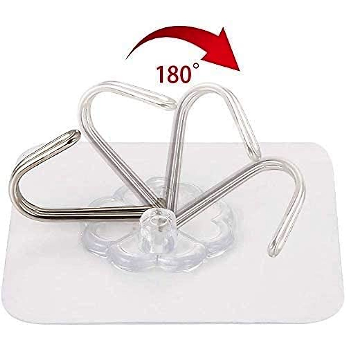 Wall Hooks Towel Hooks Siding Hooks 15 PCS Heavy Duty 22lb(Max) 3m Hooks Ceiling Hooks Picture Hanging Hooks Wall Hangers Without Nails Hooks for Hanging Cup Hooks