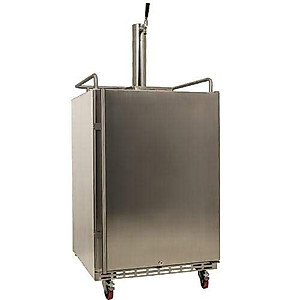 EdgeStar KC7000SSOD Full Size Tower Cooled Built-In Outdoor Kegerator - Stainless Steel