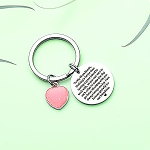 ZNOSVEI Work Bestie Keychain Coworker Gift Retirement Key Ring Colleague Jewelry Subordinate Gift, Work Bestie Keychain, Standard