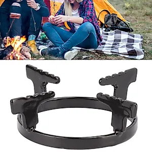 Cast Iron Wok Rack, Stainless Steel Gas Stove Wok Stand Lightweight and Portable Cast Iron Wok Rings for Small Pots and Pans or Coffee Makers