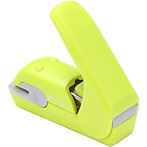 Kokuyo Stapleless Stapler, Green Harinacs Press, Holeless for 5 Sheets Binding (SLN MPH105G)