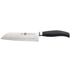 ZWILLING J.A. Henckels Five-Star 7-Inch Hollow-Edge Santoku Knife