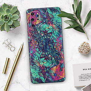 DesignSkinz Liquid Abstract Paint Remix V91 Protective Vinyl Decal Wrap Skin Cover Compatible with The Samsung Galaxy S20 (Screen Trim & Back Glass Skin)