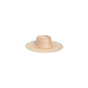 Lack of Color Women's Palma Wide Boater Hat, Natural, Tan, S-M