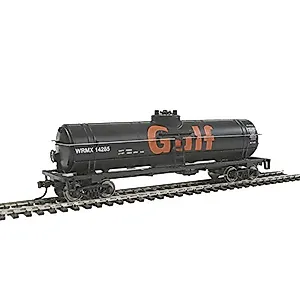 Walthers Trainline HO Scale Model 40' Tank Car with Metal Wheels - Gulf Oil Company