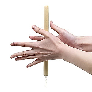 KAKURI Manual Hand Drill for Wood 1/8" Hole, Woodworking Manual Awl Tool for Pilot Hole, Japanese Gimlet Tool KIRI, Japanese Steel Screw Blade (Tapered), Made in Japan