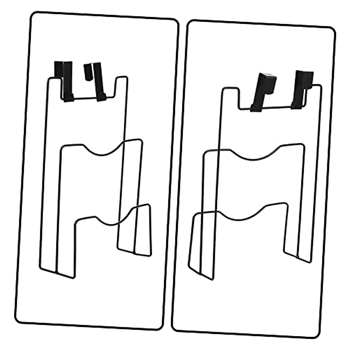 BUGUUYO Kitchen Cabinet Door Lid Holder L Brackets for Shelves Metal Stand Metal Storage Rack Wall Pot Lid Holder Wall Lid Organizer Saucepan Lid Wall Rack Decorative Pan Cover Rack Food