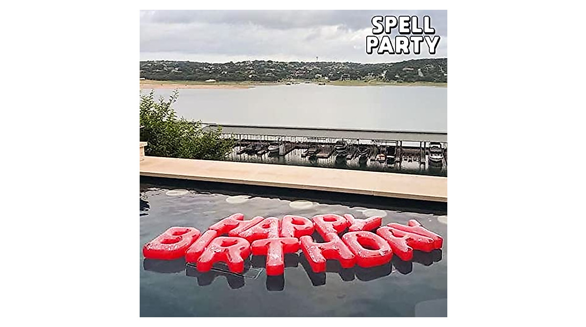 Colorful Birthday Pool Float Decorations for Summer Parties