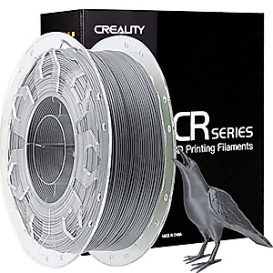 Creality PLA Filament 1.75mm, Ender Upgrade CR Series 3D Printer PLA, 1kg(2.2lbs)/Spool, Dimensional Accuracy ±0.03mm, Fit Most FDM 3D Printer(Silver PLA)