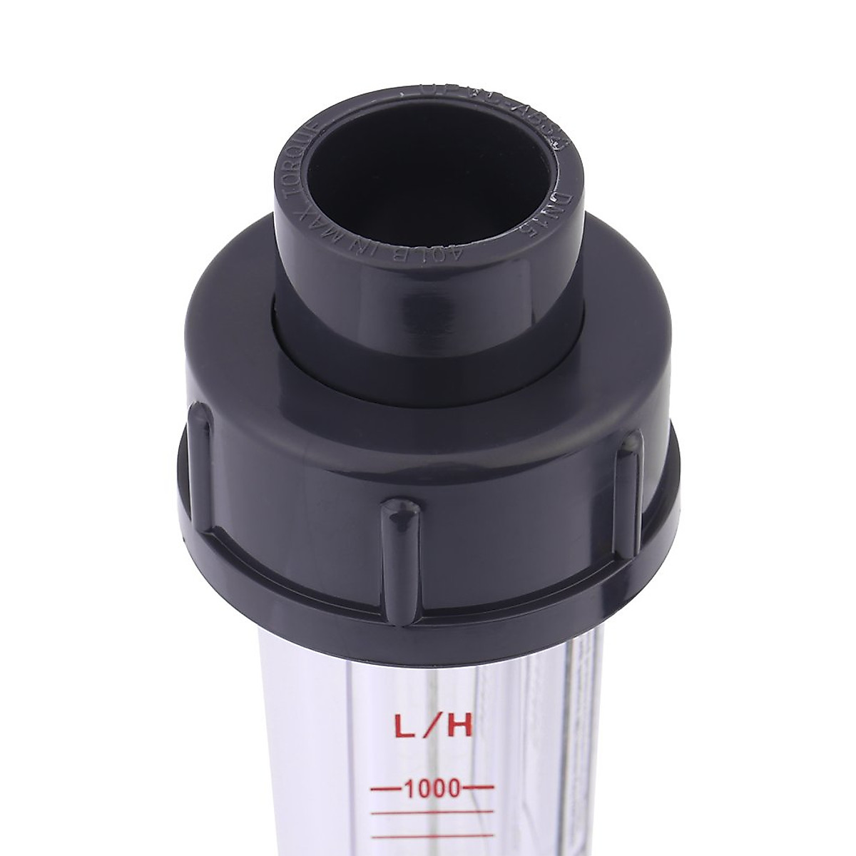 100-1000L/H Rotameter Plastic Tube Type Water Liquid Flow Meter LZS-15 for DN15 1/2" Tube