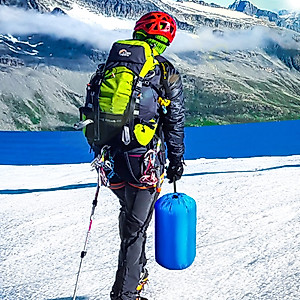 OBTANIM Camping Sleeping Bags Portable Waterproof Sleeping Bag for Adults Kids 4 Seasons Winter, Fall, Spring, Summer Backpacking Hiking Camping Mountaineering Indoor Outdoor Use (Blue)