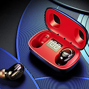 Vetitkima Wireless Earbuds Noise Cancelling, Bluetooth Headphones with Mic, Wireless in-Ear Earphones Light-Weight Earbuds with Led Display for Sport