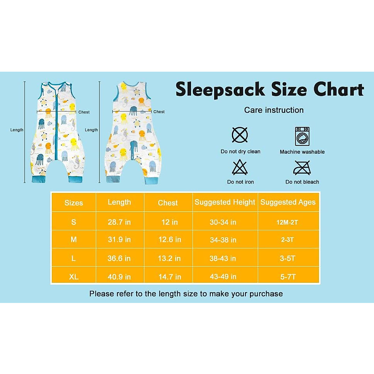 MOEMOE BABY Sleep Sack with Feet, Baby Sleeping Bag Sleeveless, Wearable Blanket Baby with Legs, Cotton Toddler Sleep Sack, 12Months - 7T