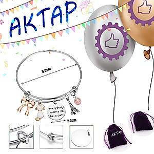 AKTAP The Aristocats Inspired Jewelry Cat Marie Bracelet Everybody Wants to Be a Cat Gift for Comic Movie Lovers (Cat Marie Bracelet)