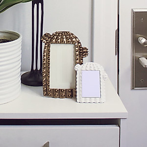 TEHAUX 20pcs White Picture Mat Set Uncut Photo Mats Photo Frame Backing Matting Picture Board Mat Paperboard Core Bevel Cut Mattes for Photos Artworks Craft Supplies