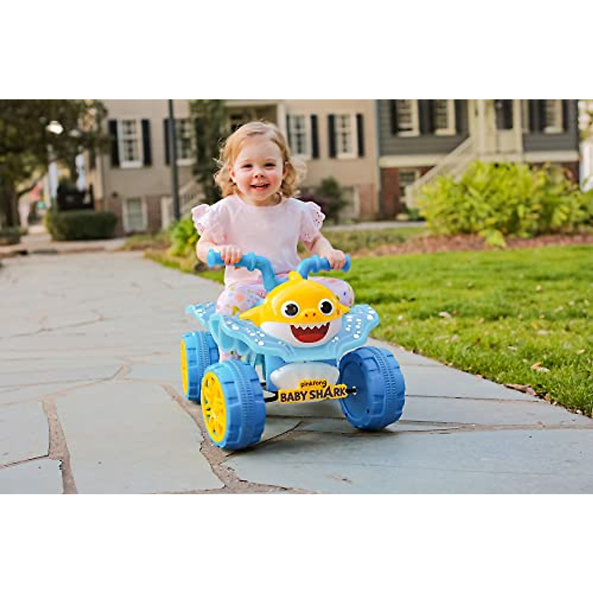 Dynacraft Baby Shark 6-Volt Unisex Kids Ride-on for Age 1.5-3 Years