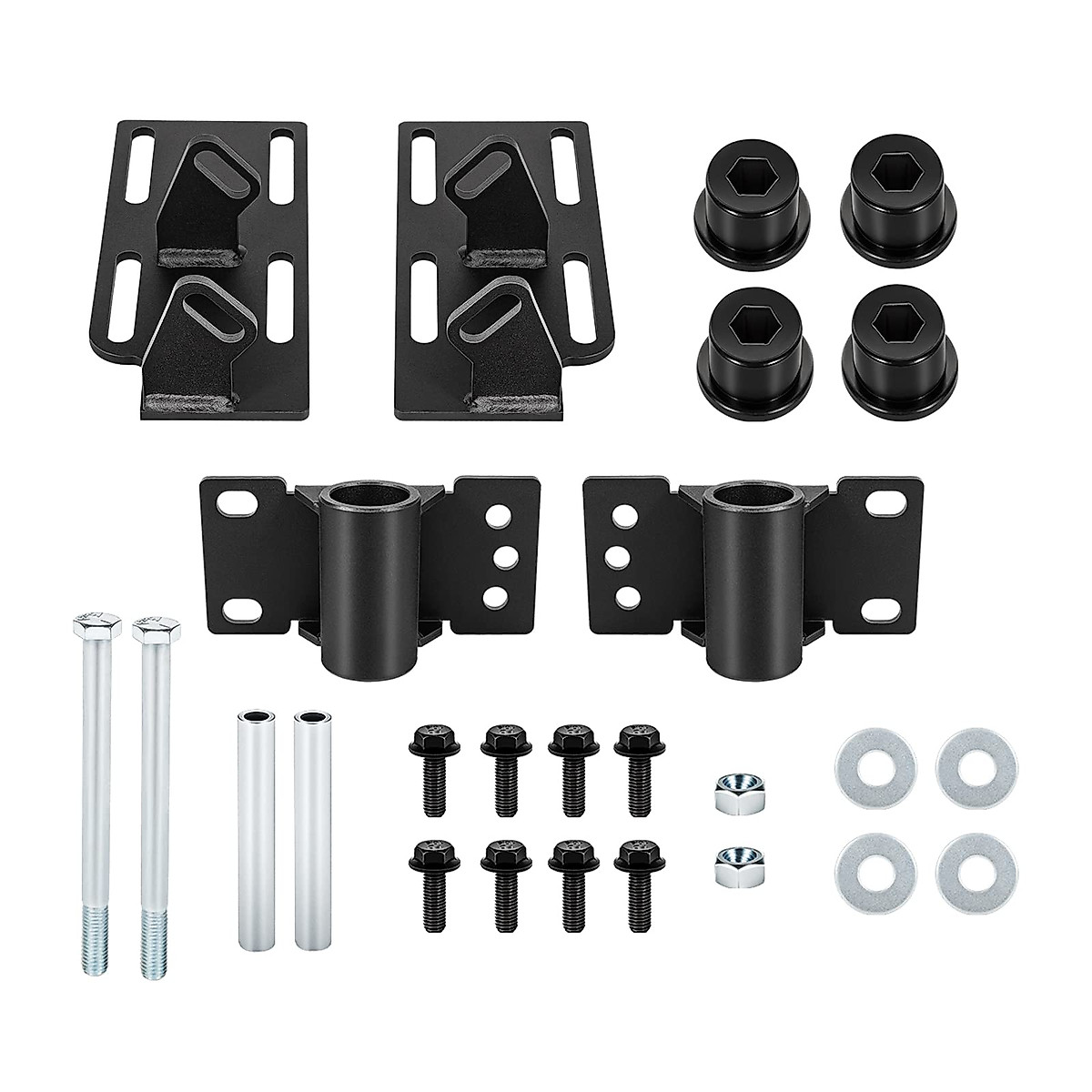 E-cowlboy LS Conversion Engine Swap Mounts,Compatible with 1988-1999 GM C10 K5 2WD Pick Up Suburban Blazer LS1 LS2 LS3 LS6 LSX LQ4 LQ9 4.8 5.3 6.0 6.2 ,Frame Adjustable