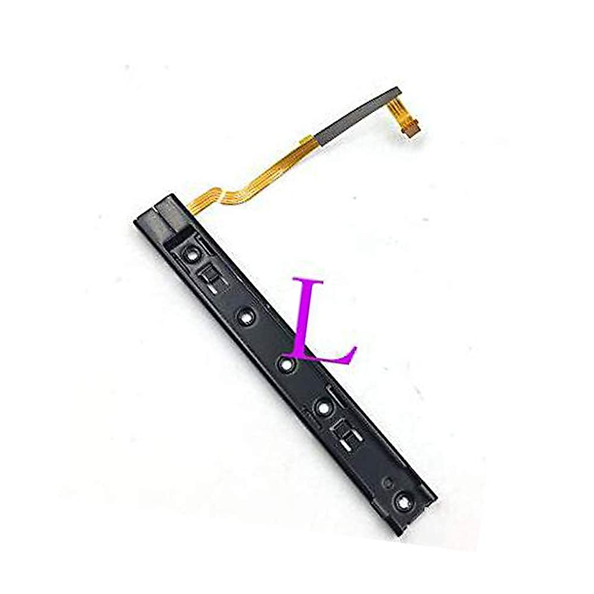 Left Right R L Slider Rail with Flex Cable Fix Part Replacement for Nintendo Switch NS NX Joy-Con Console (Left Slider Rail)
