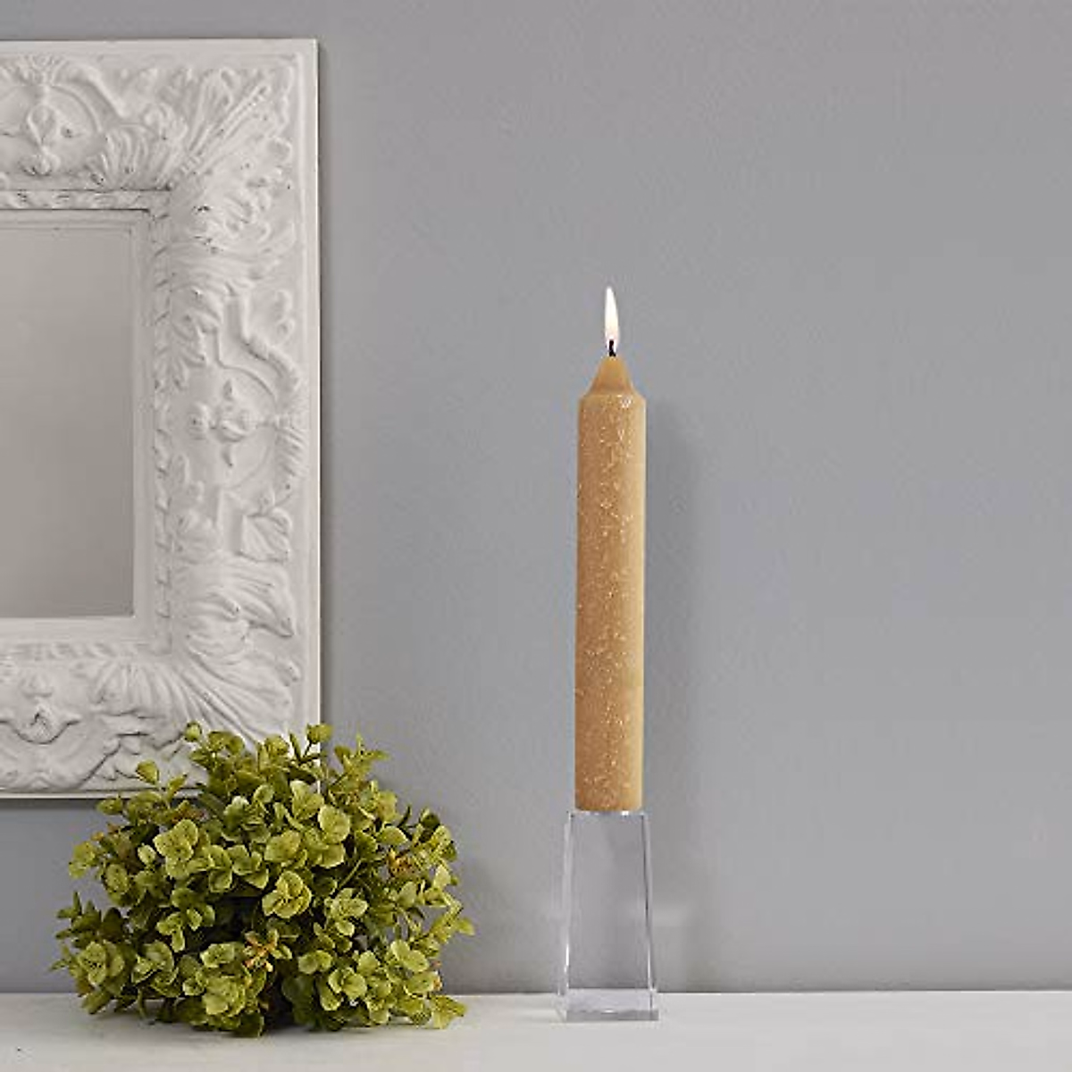 Root Candles 51925 Unscented Timberline Collenette 9-Inch Dinner Candles, 4-Count, Beeswax