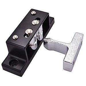 KENID Black Touch-Type Lock Double Roller Catch Cupboard Cabinet Door Latch Home Kitchen Tools 1Pcs