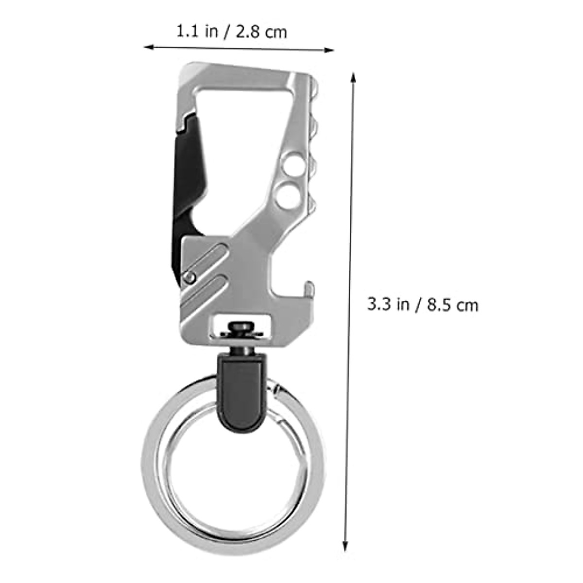 BESPORTBLE Beer Opener Car Decoration 2pcs Multifunctional Keychain Beer Zinc Alloy Portable Car Key Chain Car Keychain