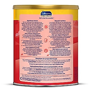 Enfagrow NeuroPro Omega 3 DHA Prebiotics Non-GMO Toddler Nutritional Milk Drink, Natural Milk Flavor Powder, 32 Oz, Can