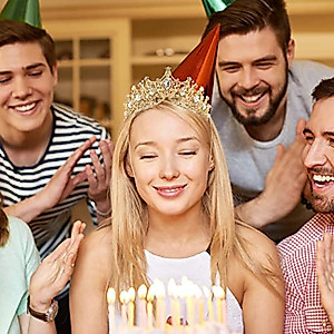 AOPRIE Hera's Light Tiaras and Crowns for Women Gold Girls Crystal Hair Accessories for Wedding Prom Bridal Birthday Party Halloween Costume Christmas Gifts Leaves Princess Tiara for Little Girls