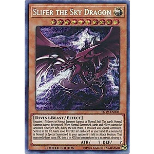 Slifer the Sky Dragon (alternate art) - TN19-EN008 - Prismatic Secret Rare - Limited Edition