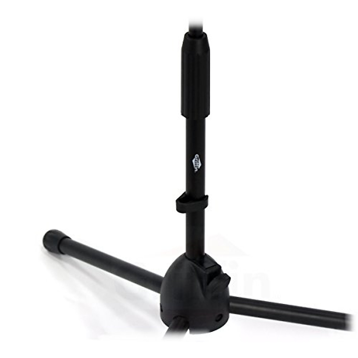 Short Microphone Stand with Boom Arm by GRIFFIN | Low Profile Tripod Mic Stand Mount for Kick Bass Drum, Studio Desktop Recording, Singing, & Guitar Amplifiers | Small Height Telescoping Boom Holder