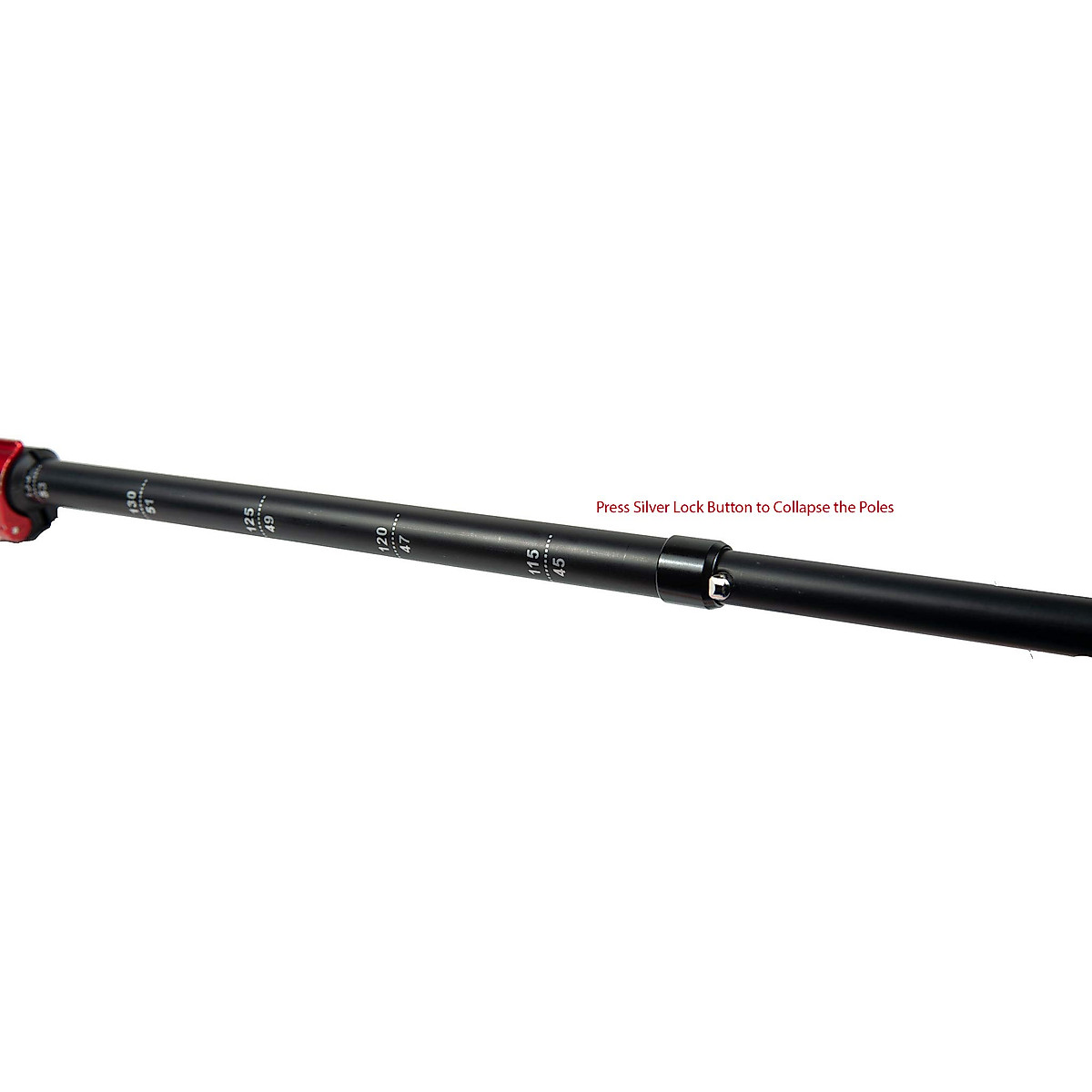 Mons Peak IX Tiger Paw Z-135 Trekking Poles for Hiking, Trail Running, Walking, Snowshoeing - Cork Grip Folding, Collapsible, Adjustable and Lightweight Poles (Taller than 5'8" - Poles 115cm - 135cm)