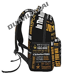 DUAHUAZAI Kid'S Backpack Hamilton-Drama School Bag For Teens Boys Women Laptop Daypack Hiking Waterproof Book Bags