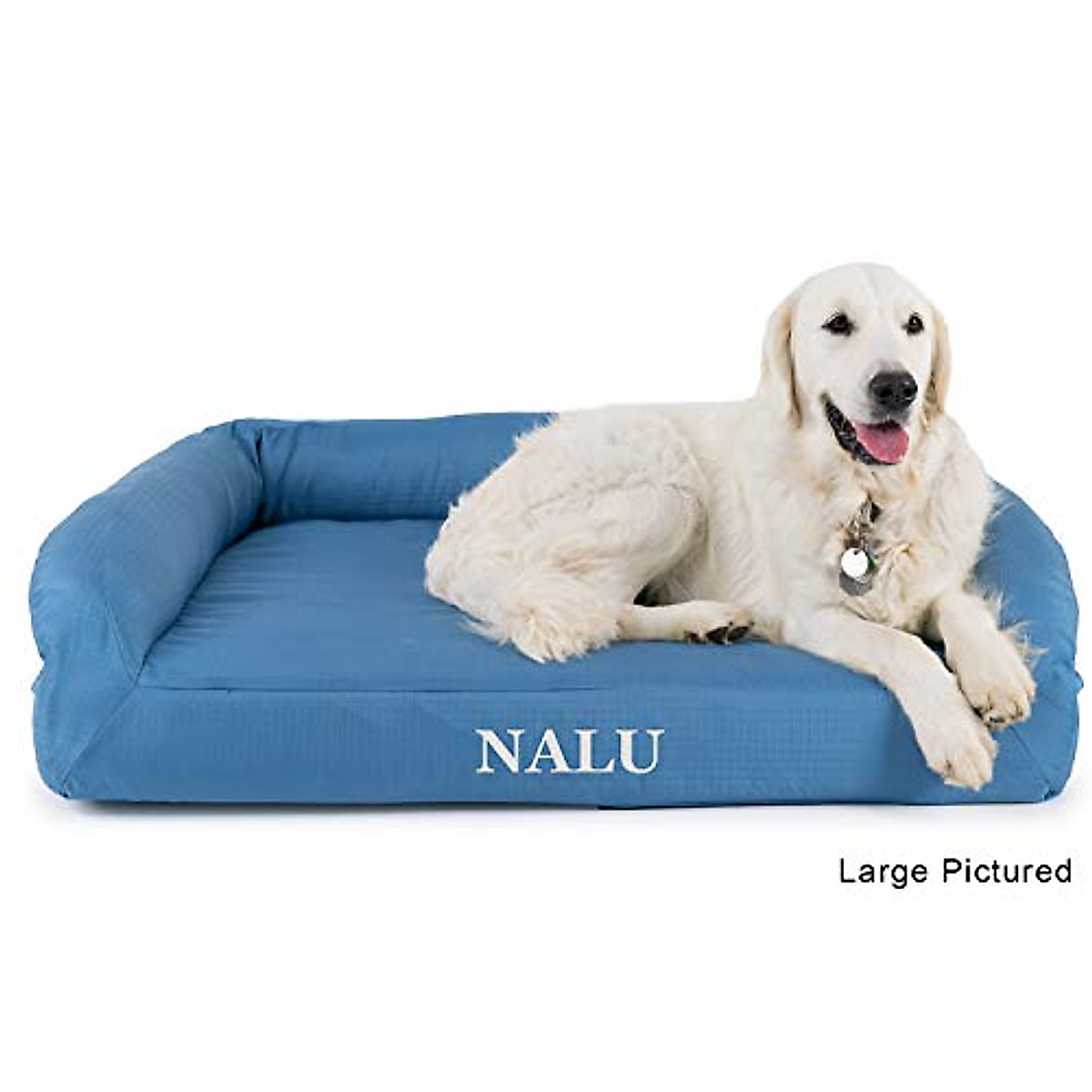 K9 Ballistics Tough Orthopedic XL Extra Large Bolster Dog Bed - Washable, Durable and Water Resistant Dog Bed - Made for Big Dogs, 38"x54", Black