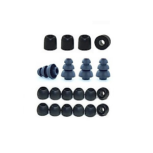 Extra Small - Earphones Plus Brand Replacement Earphone Tips Custom fit Assortment: Memory Foam Earbuds, Triple Flange Ear Tips, and Standard Replacement Ear Cushions