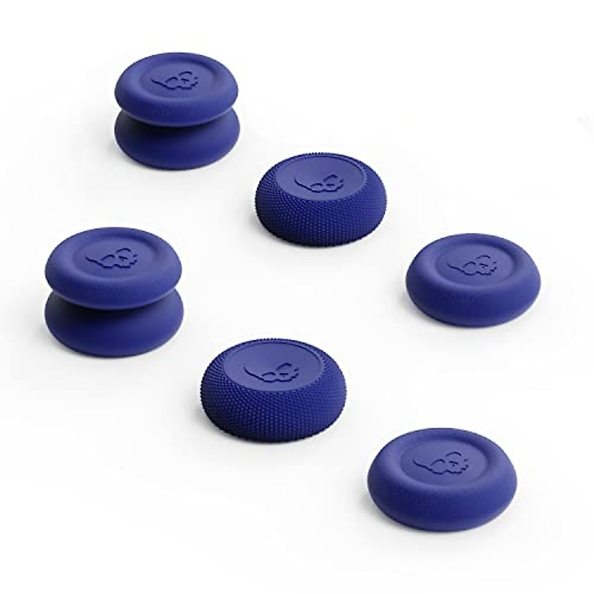 Skull & Co. Skin, CQC and FPS Thumb Grips Joystick Cap Analog Stick Cover for Xbox [XSX/XB1] Controller- Neon Blue, Set of 6