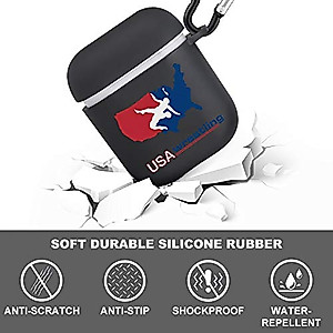 Stylish Case for AirPods USA Wrestling Earphone case Black-USA Wrestling1
