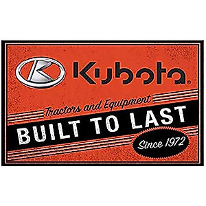 Fashionable Vintage Kubota Bar Pub Store Home Wall Decor Metal Art Poster Retro Tavern Hotel Cake Food Cafe Club Plaque Iron Painting 8X12 INCH Metal Tin Sign