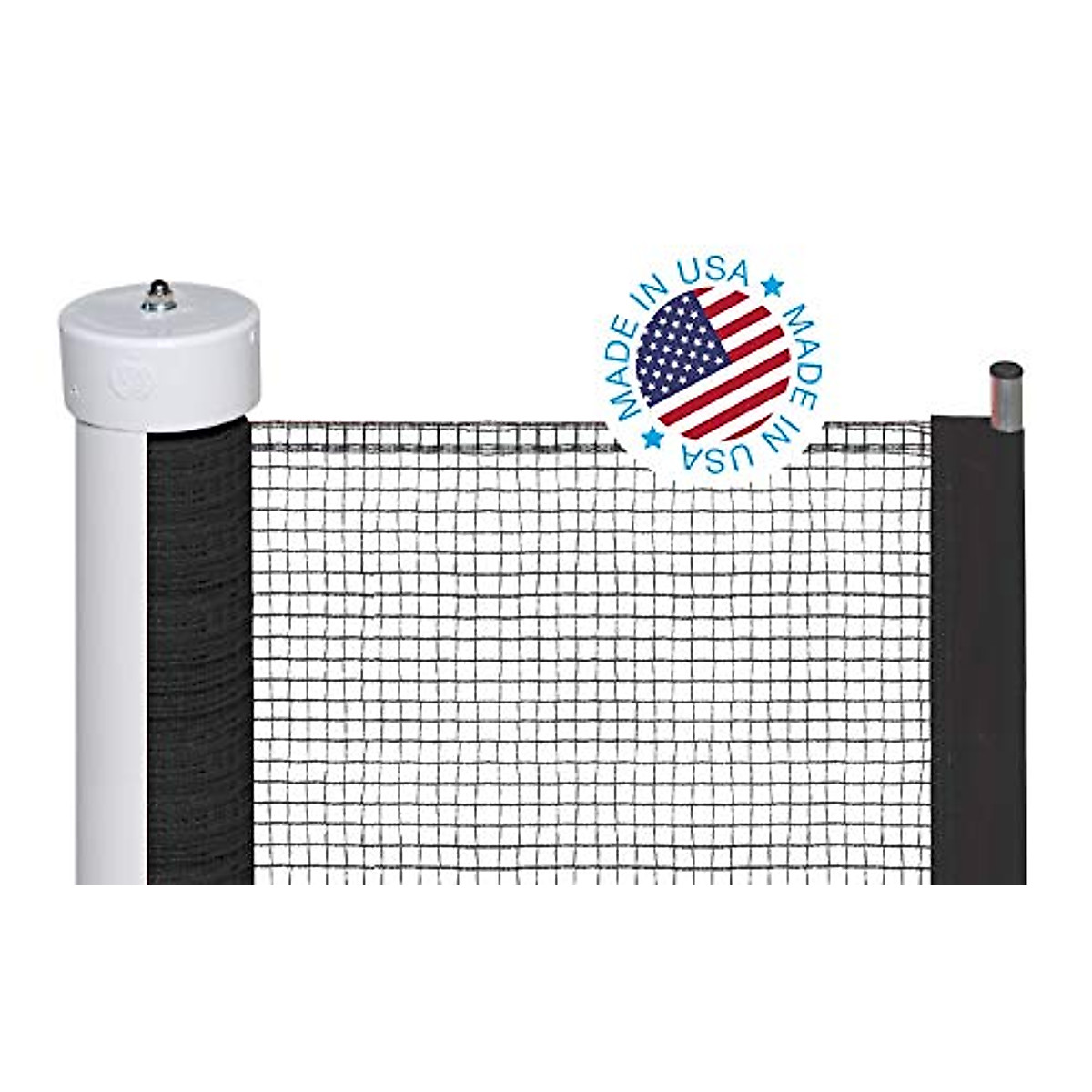 Kidkusion Retractable Driveway Guard | Fits 2 Car Driveway Up to 25 Ft. | Visual Boundary for Playtime Safety | Black | Made in USA