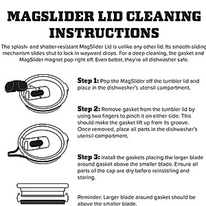 Replacement Magnetic Lid Slider,Compatible with YETI Magnetic Lid 10oz, 14oz, 16oz, 20oz, 26oz, 30oz,Magnetic Spill Proof Tumbler Cover(4 Packs)