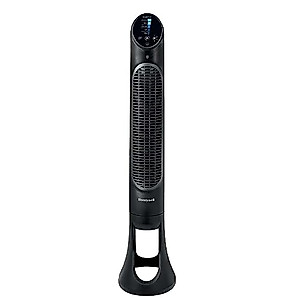 HONEYW HYF260BV2 QuietSet Oscillating Electric Tower Stand Fan (Black) (Renewed)
