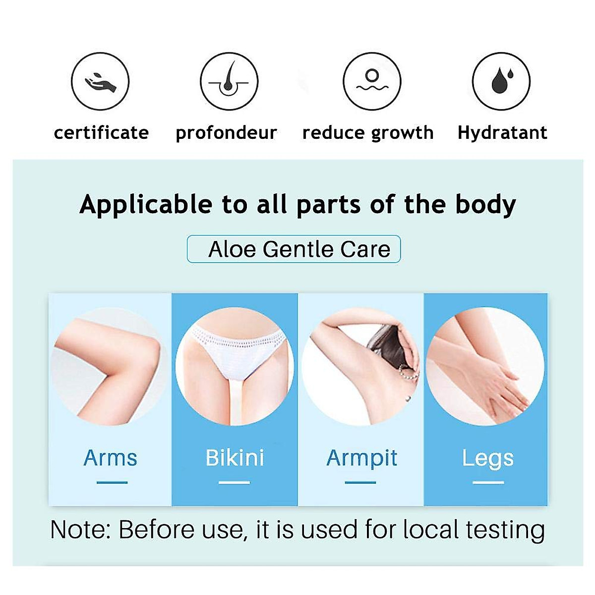 Hair Remover Spray, Body Hair Removal Cream, Inhibitor Painless Permanent Depilatory Cream Nourishing Hair Inhibitor For Men and Women(50ml)