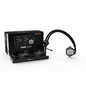 be quiet! Pure Loop 280mm All-in-One Water Cooling System | Intel 1700 1200 2066 1150 1151 1155 2011 Square ILM | AMD4 AMD5 | BW007