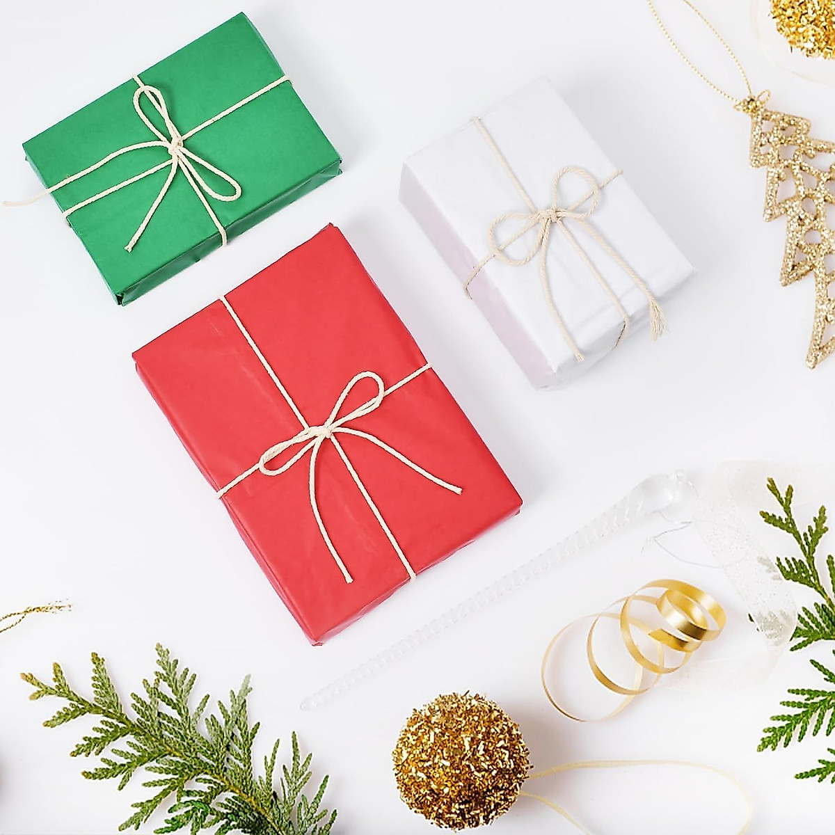 Simetufy Christmas Tissue Paper for Gift Bags, 84 Sheets 20 x 20 Inches Christmas Wrapping Paper, Gift Wrapping Christmas Tissue Paper Sheets Bulk for Christmas, Birthday, Holiday Decor and DIY Crafts